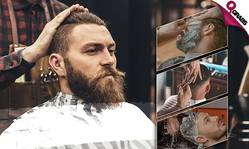 Men's Grooming Package: Haircut, Hair Wash, & Face Clean-Up! | Qgrabs