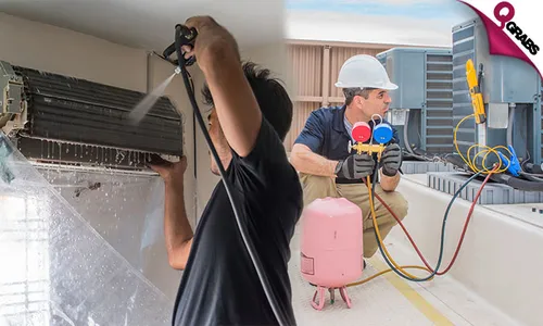 AC Cleaning & Gas Top-Up for Split, Window-Type & More! | Qgrabs