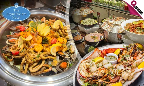 Thursday Seafood Night Buffet at Royal Riviera Hotel! | Qgrabs