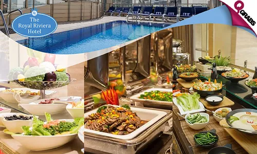 Lunch OR Dinner Buffet with Pool Access at Royal Riviera Hotel! | Qgrabs